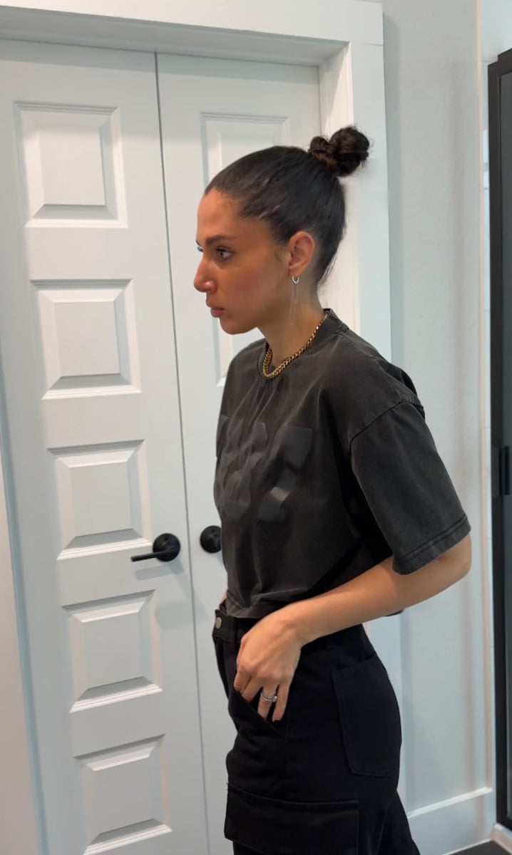 BOXY BABY TEE IN “VINTAGE”