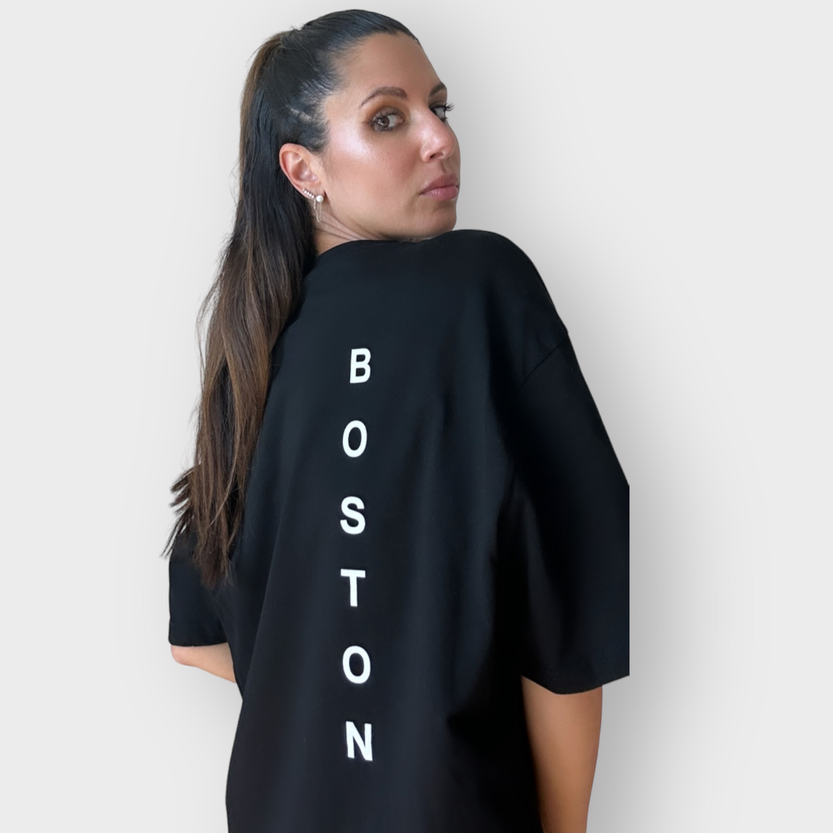 The Boston tee in “blackout”